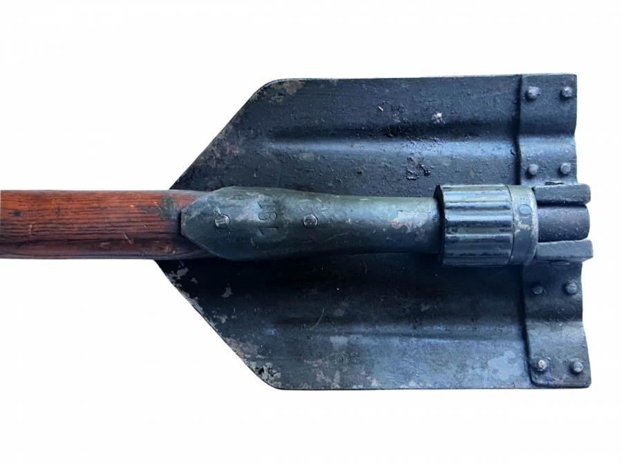 Original WWII German Folding Shovel | World War I & II Memorabilia