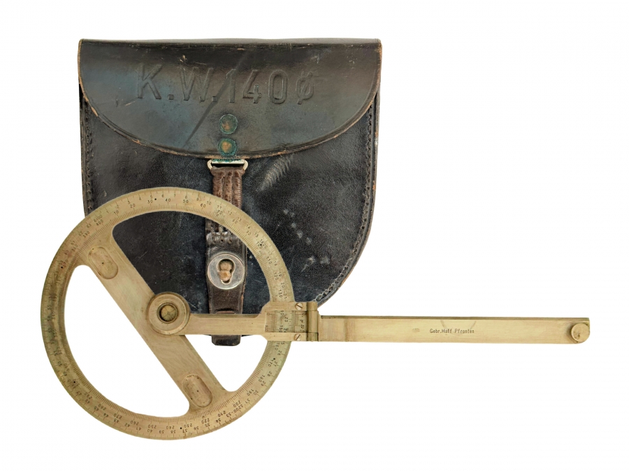 Original German WWII Artillery Protractor/Calculator Set by Gebr.haff ...