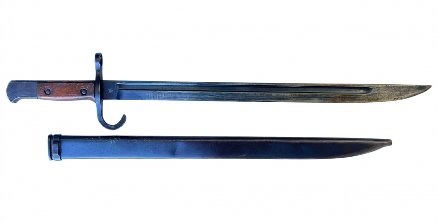 WWII Japanese Army Type 30 Arisaka Bayonet Scabbard Hooked Quillon ...