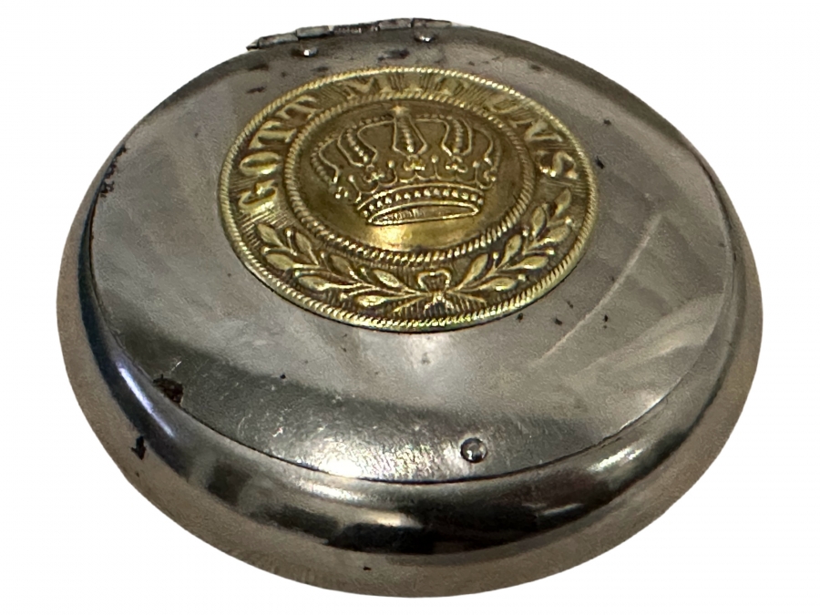 Antique WWI German Soap Dish Trench Art Gott Mit Uns Crown Insignia ...