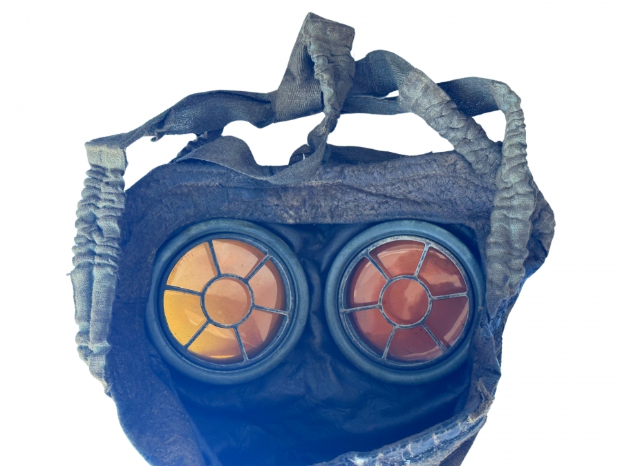 WW1 Original German Model M1917 Gasschutzmaske Gas Mask and Canister ...