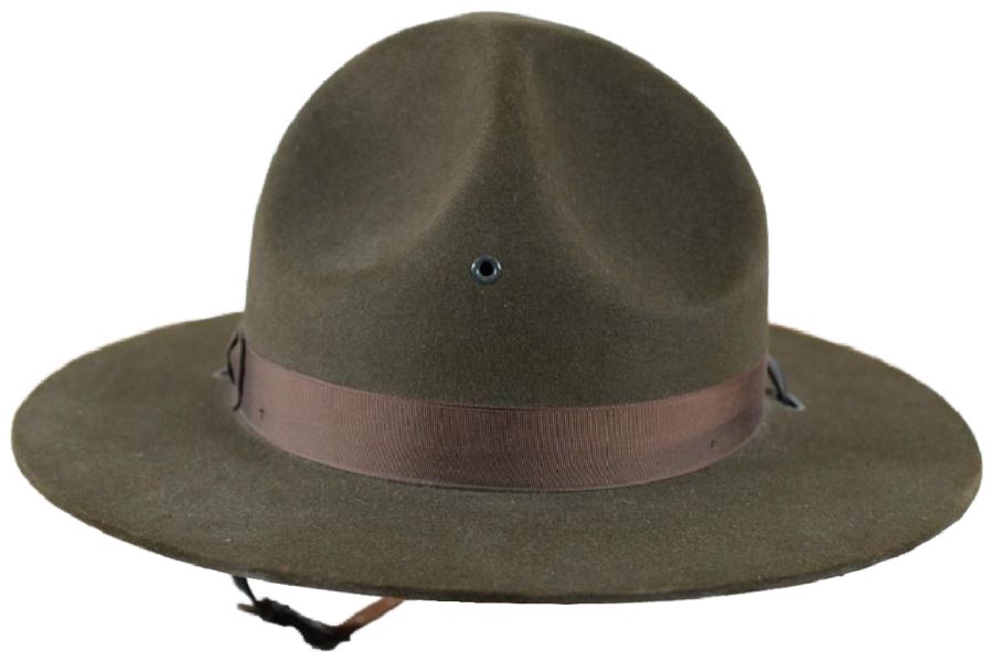 WW2 Original 1944 U.S. Army Drill Sergeant Instructor Hat with Emblem ...
