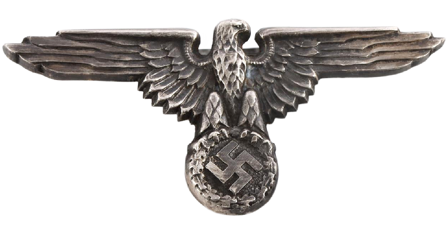 Original WW2 German Reichsadler and Totenkopf Visor Cap Decal Set in ...