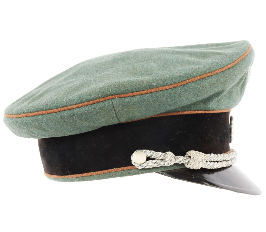 WW2 German SS-Totenkopfverbände Concentration Camp Officer Visor Cap ...