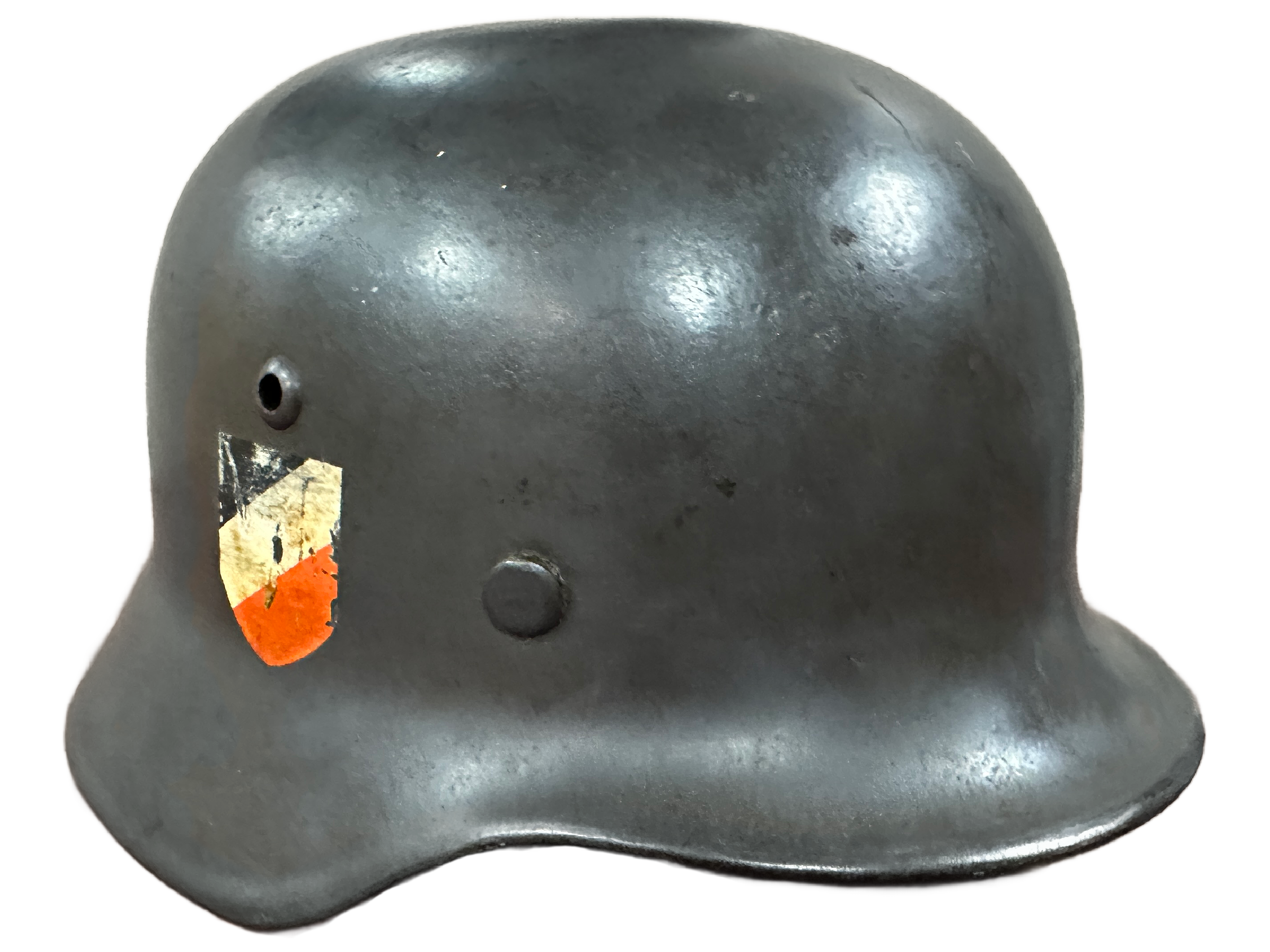 WW2 Original German M35 Luftwaffe Double Decal SE64 Helment Stamped ...