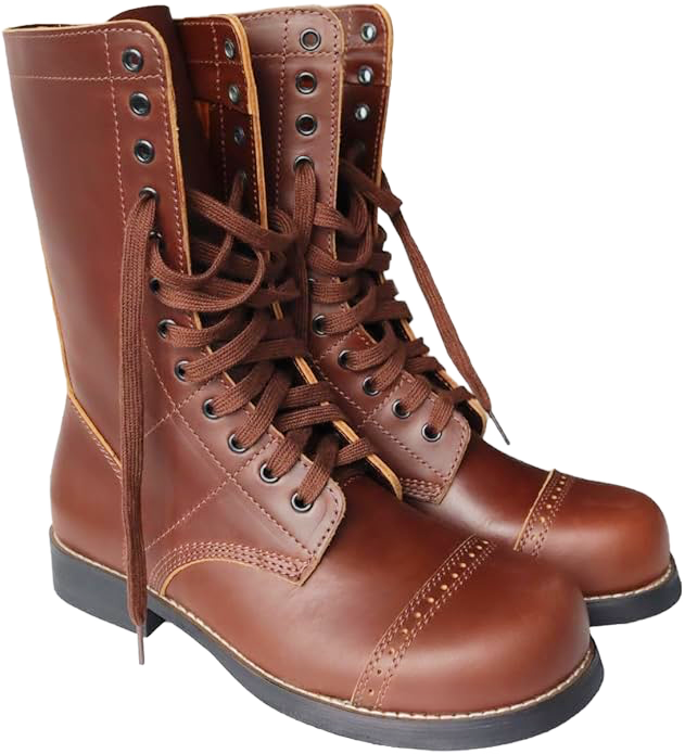WW2 US M42 Paratrooper Jump Boots Men's Cowhide Combat Boots ...