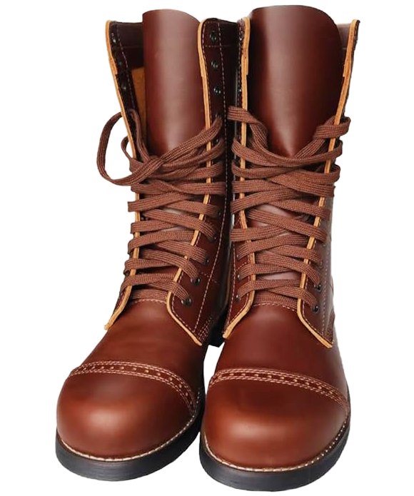 WW2 US M42 Paratrooper Jump Boots Men's Cowhide Combat Boots ...