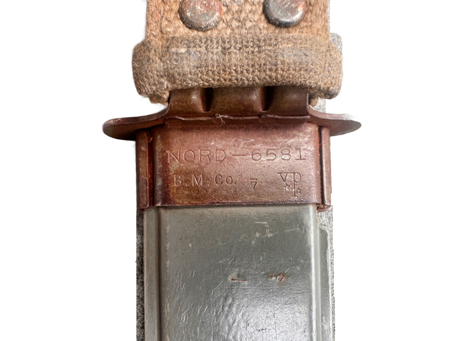 WW2 American US USN 11 Combat Ka Bar Fighting Knife with MK2 Scabbard ...