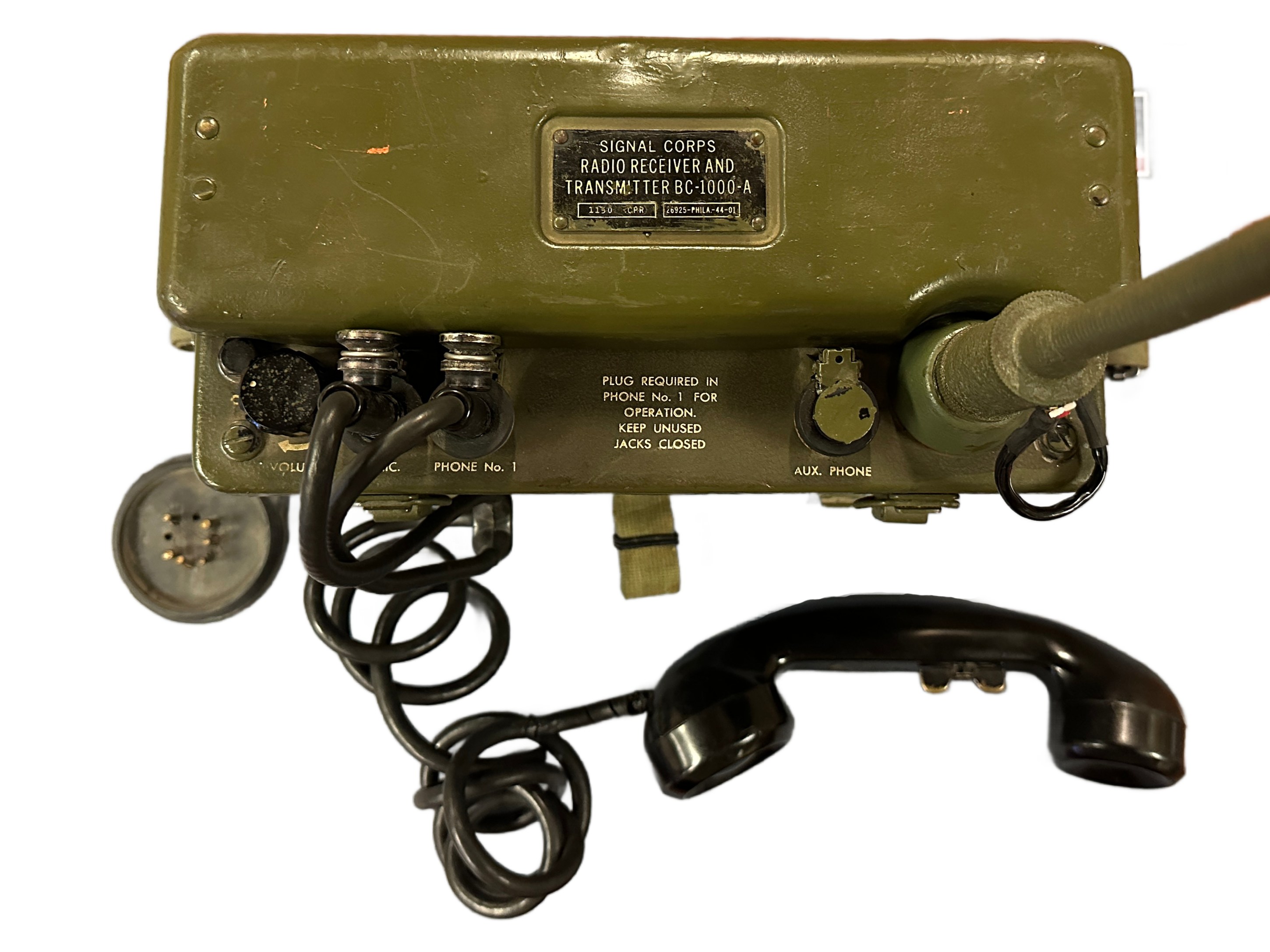 Original WWII U.S. Signal Corps BC-1000 Backpack Radio Receiver and ...