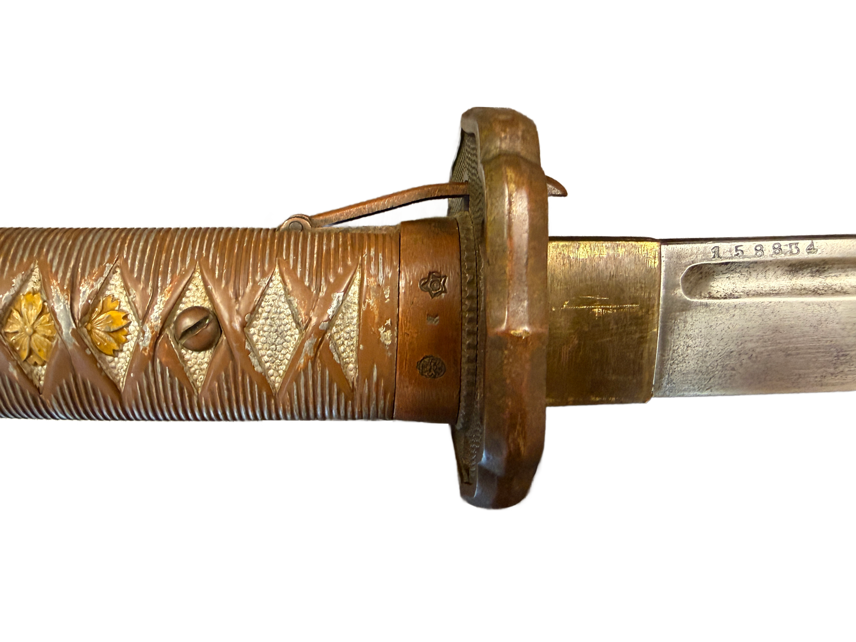 WW2 Japanese Original WWII Japanese Army Type 95 NCO Katana Samurai ...