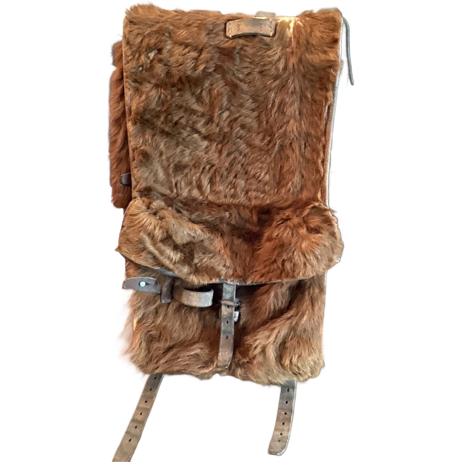 WW2 Original German 1943 Military Pony Fur Backpack Tornister Rucksack ...