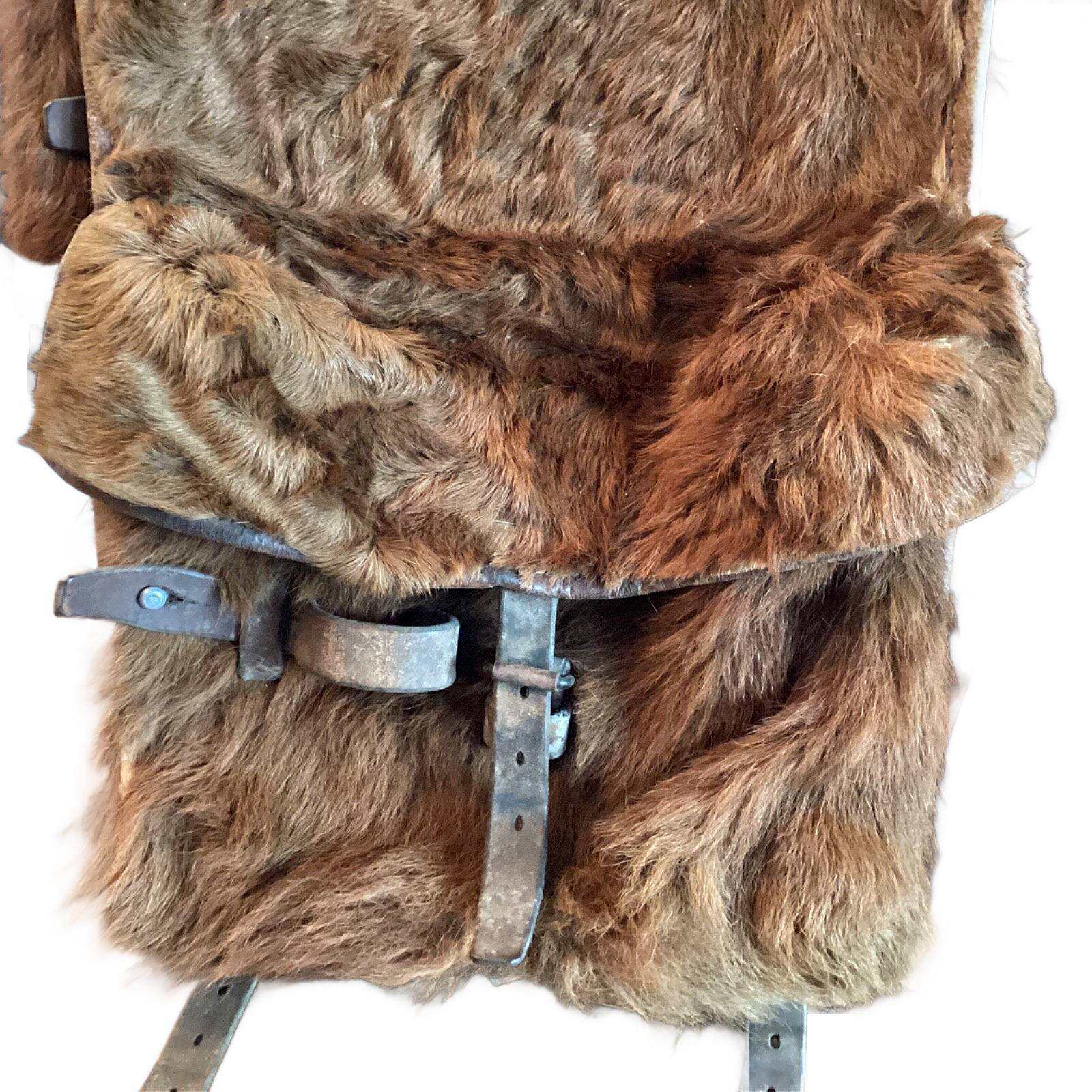 WW2 Original German 1943 Military Pony Fur Backpack Tornister Rucksack ...