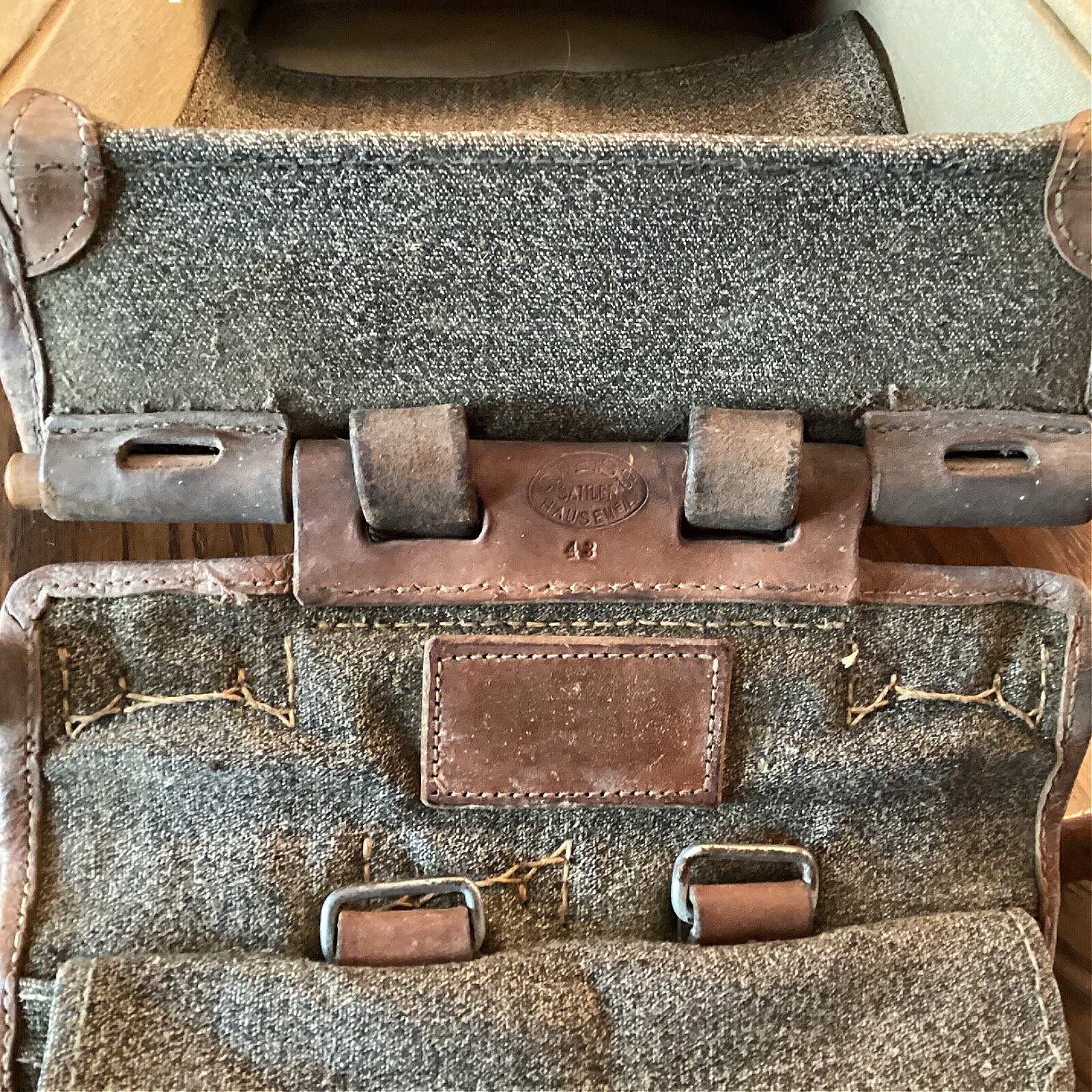 WW2 Original German 1943 Military Pony Fur Backpack Tornister Rucksack ...
