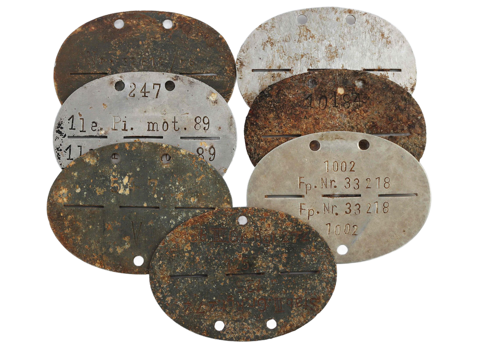 WW2 German Third Reich Dog Tags Group & Tag Identification Books by ...
