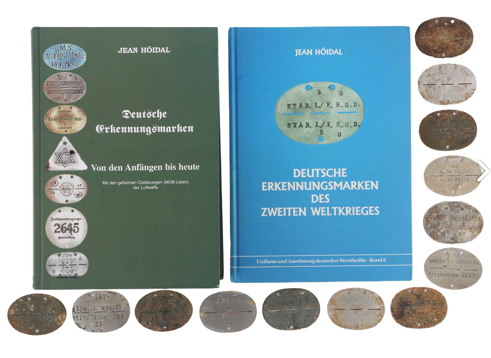 WW2 German Third Reich Dog Tags Group & Tag Identification Books by ...