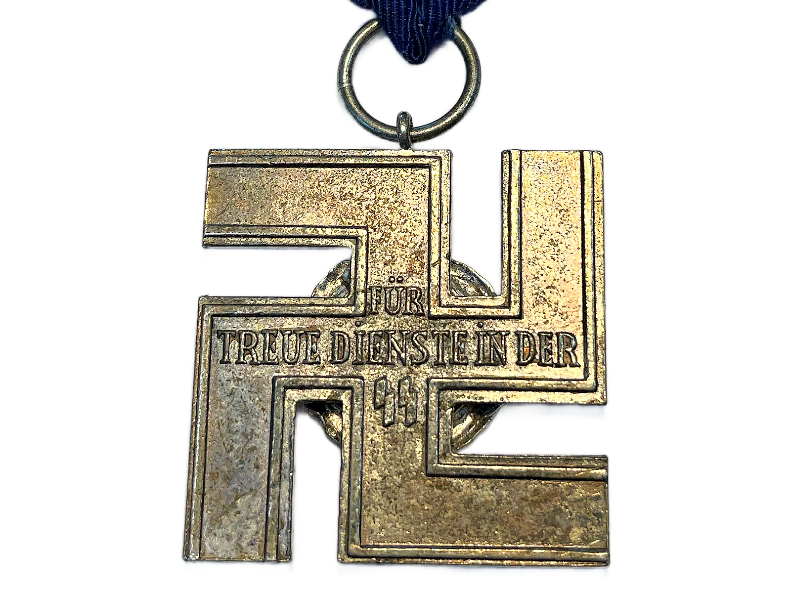 Original WW2 German SS 25 Year Long Service Award with Blue Cornflower ...