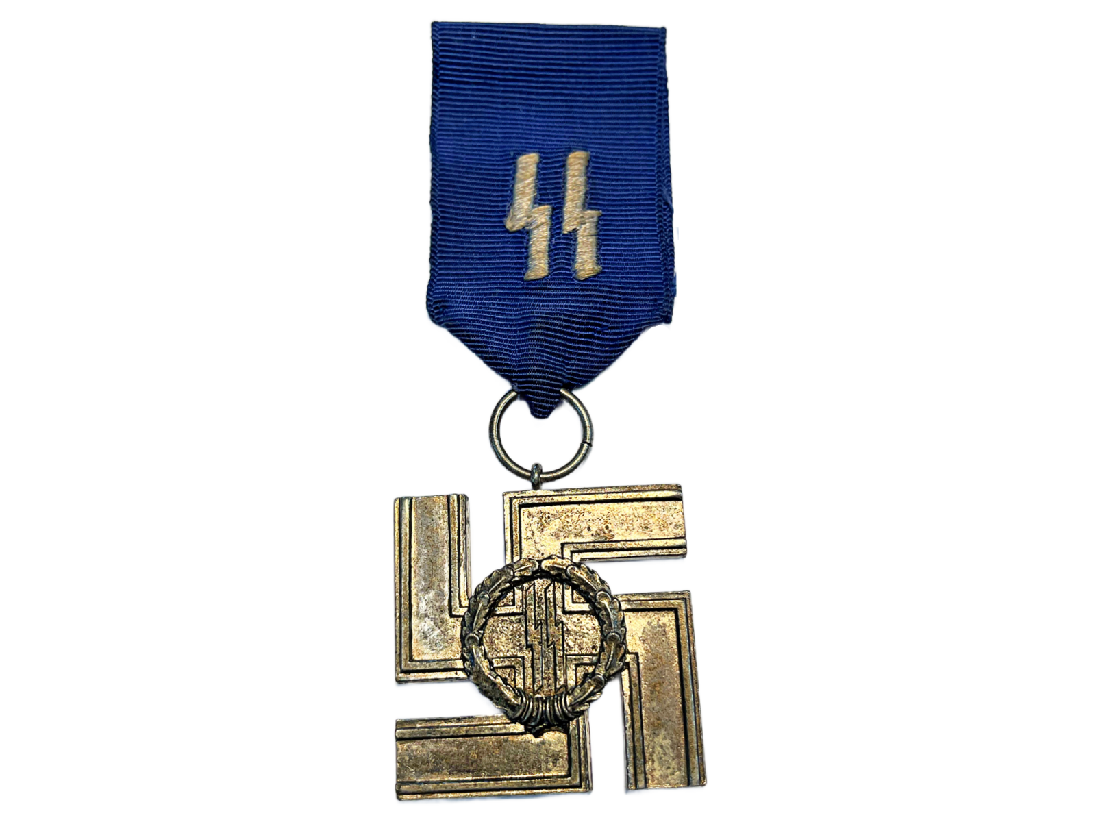 Original WW2 German SS 25 Year Long Service Award with Blue Cornflower ...