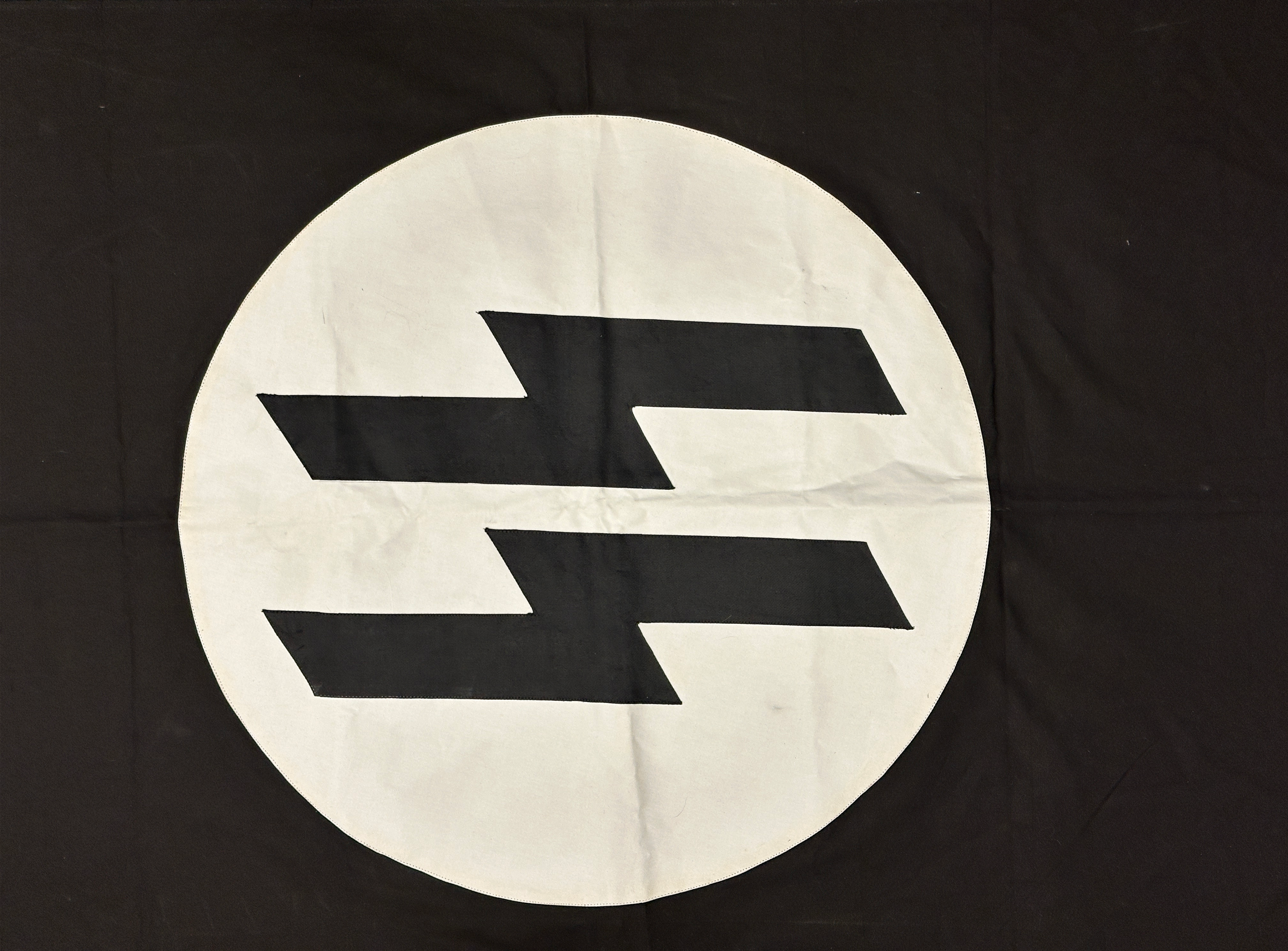 WW2 German SS Runes Banner Wall Flag, Very-Large Size 7' x 4' Original ...