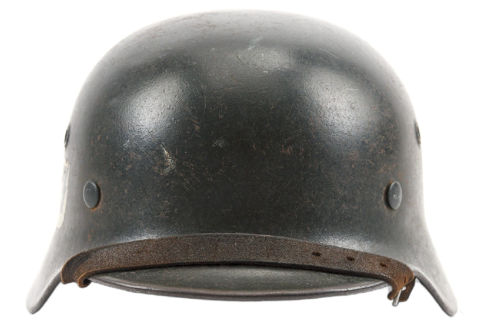 WW2 Original German M40 ET64 Single Decal SS Helmet with Liner ...