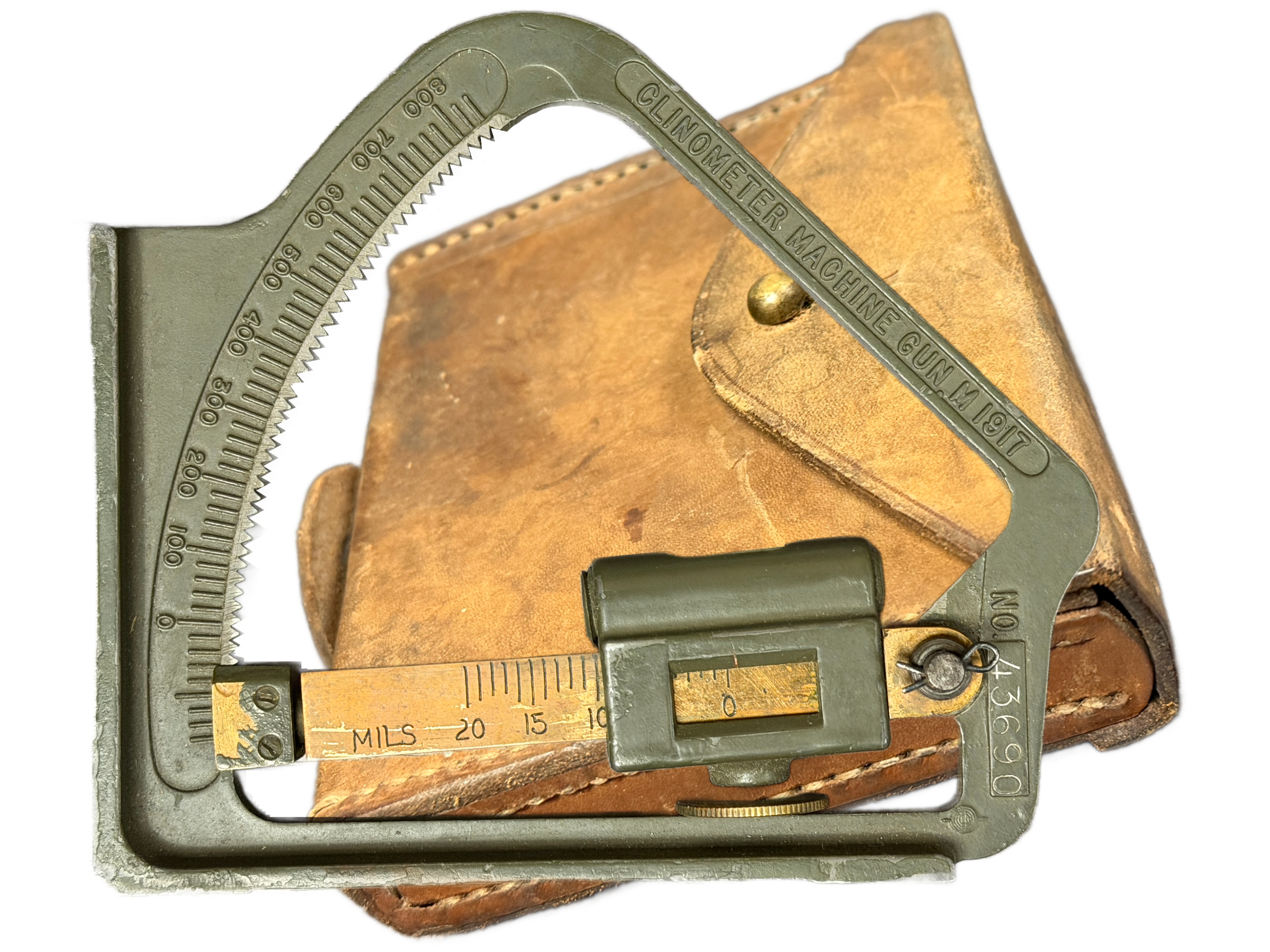 WW2 US Clinometer Machine Gun M1917 With Leather Case and Exactlevel ...
