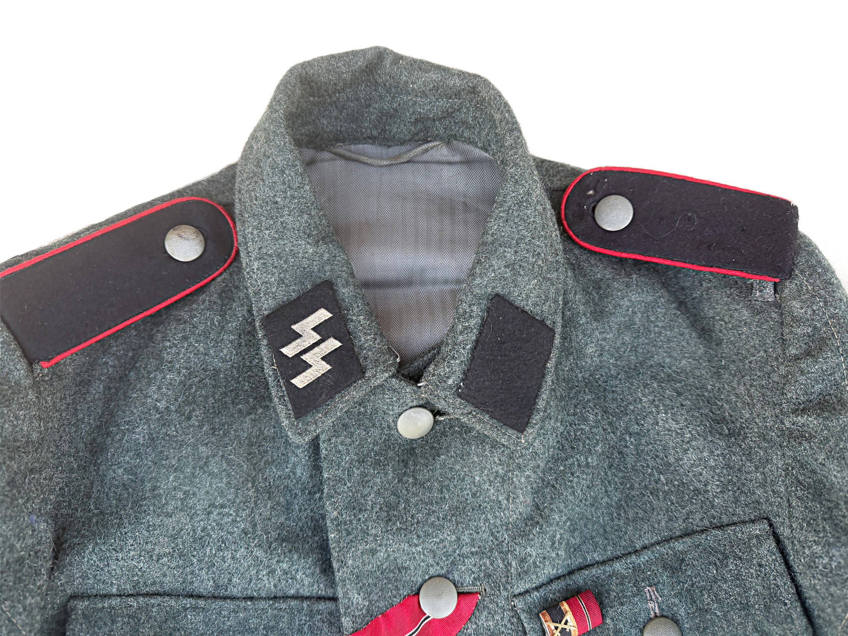 WW2 German Waffen SS Artillery M43 Wool Combat Field Blouse | World War ...