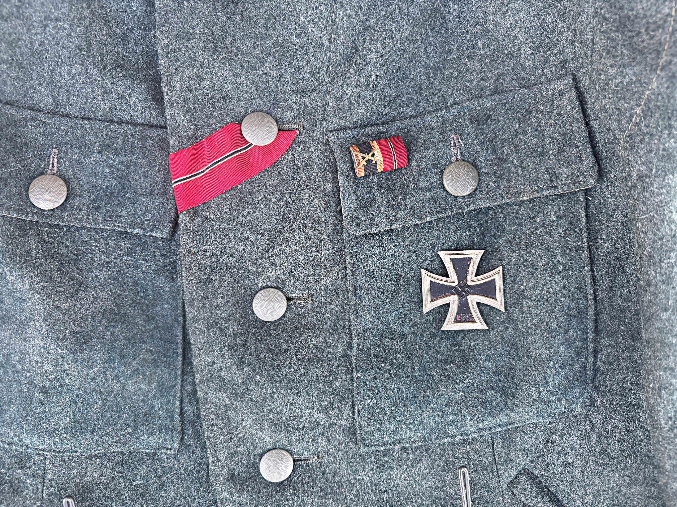 WW2 German Waffen SS Artillery M43 Wool Combat Field Blouse | World War ...