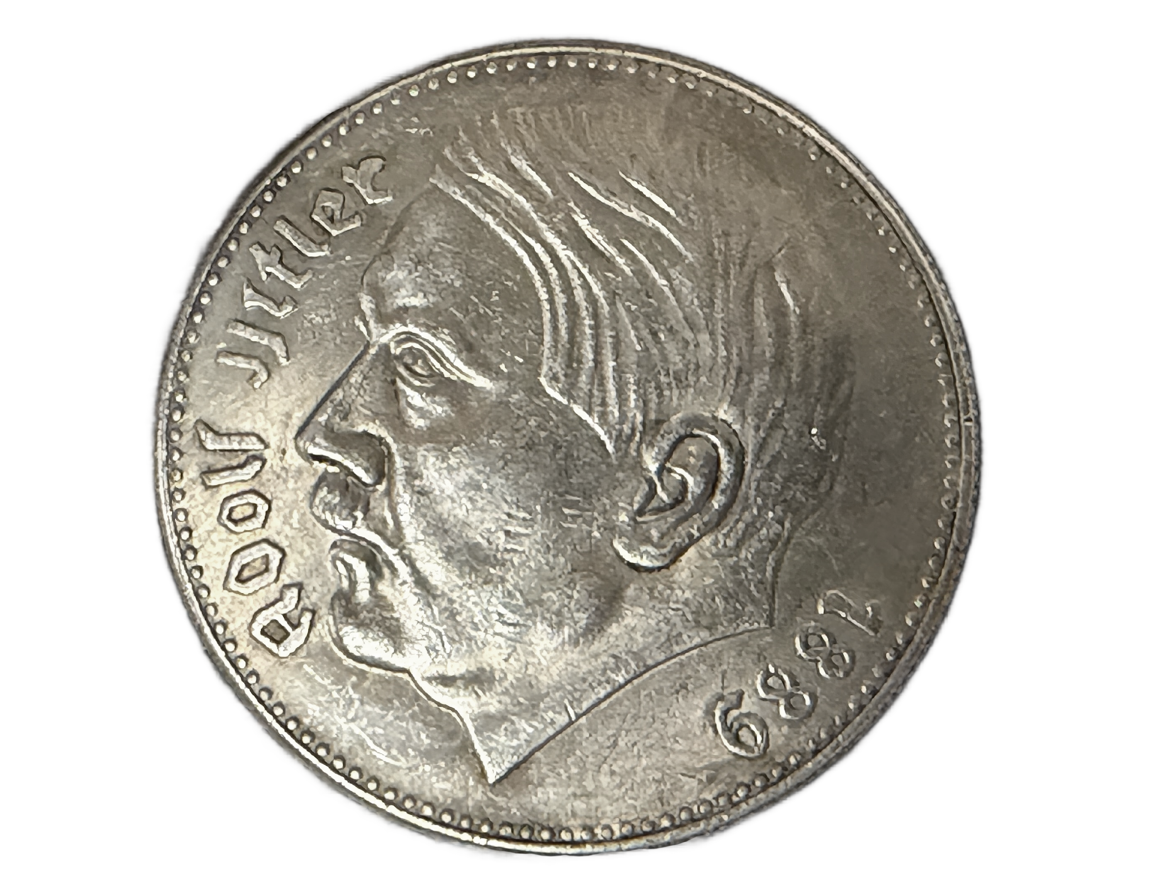 1938 German 1889 Fuehrer Reichsmark WW2 Commemorative Coin | World War ...