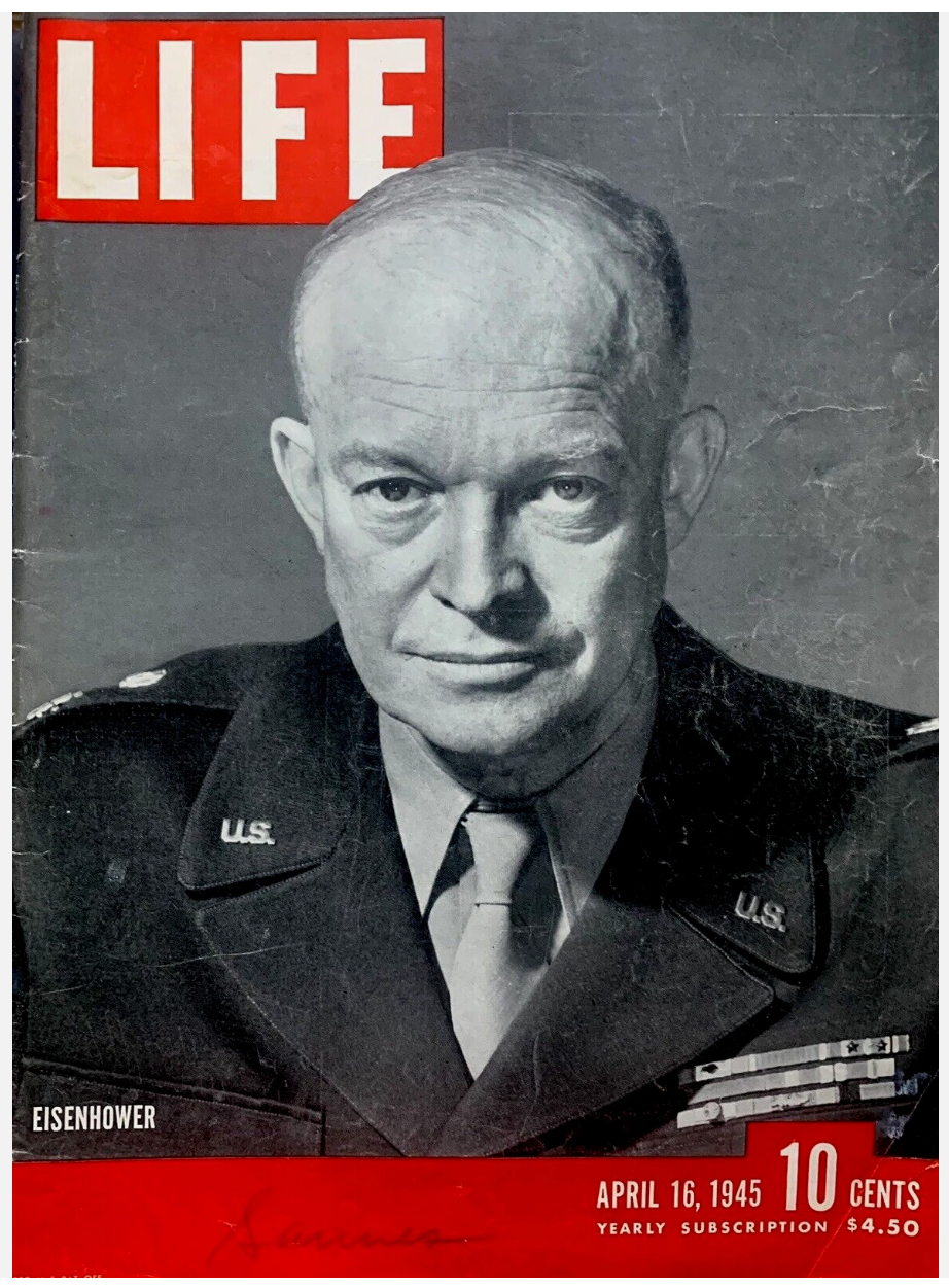 Original WW2 ERA LIFE Magazine Dated April 16, 1945 Cover Story ...