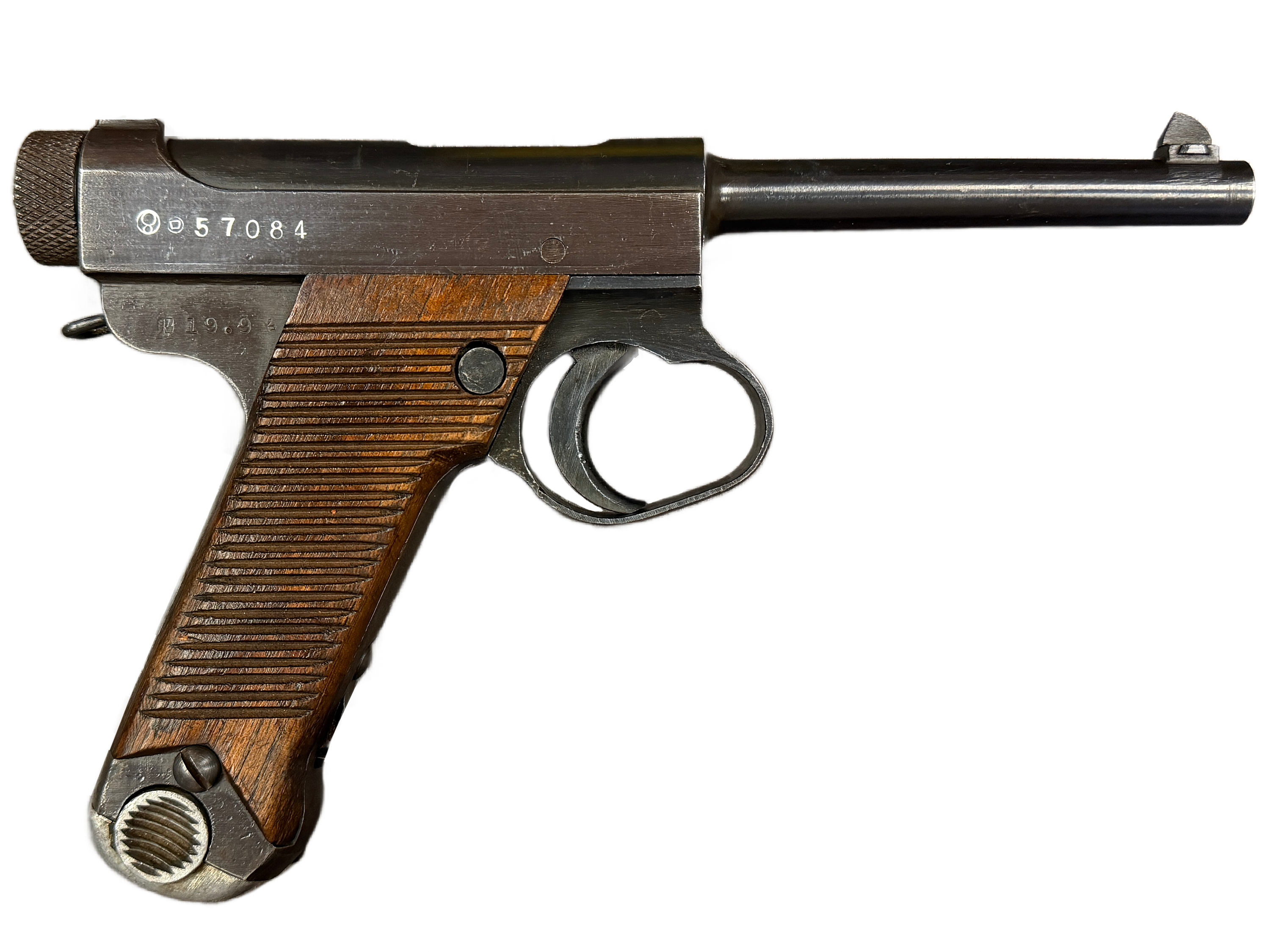 WW2 Original 1944 Japanese Nagoya Type 14 Nambu 8mm Pistol Rig | World ...