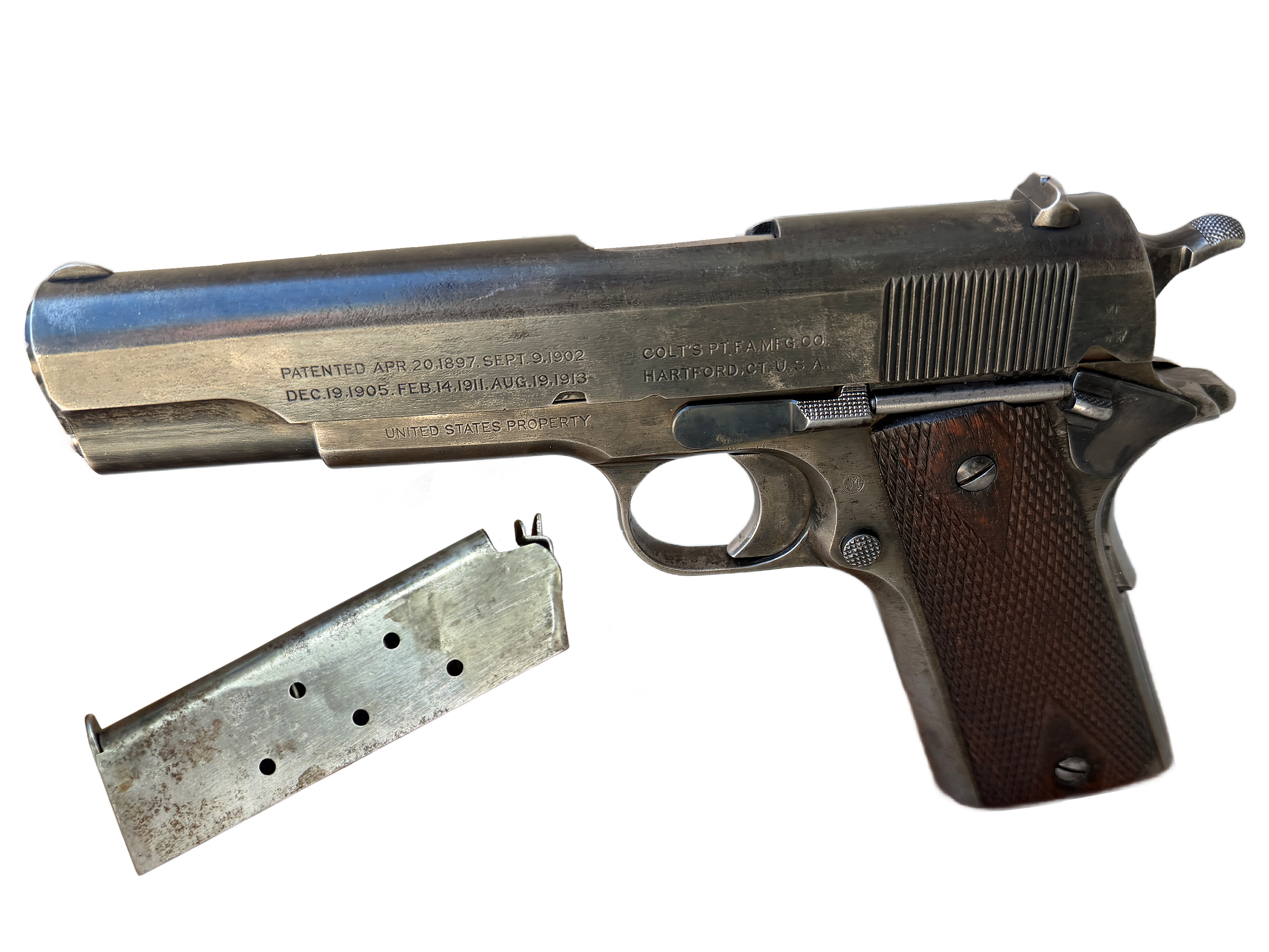 WW1 US Colt M1911 Dated 1917 Cal. 45 acp All-Matching Semi-Auto Pistol ...