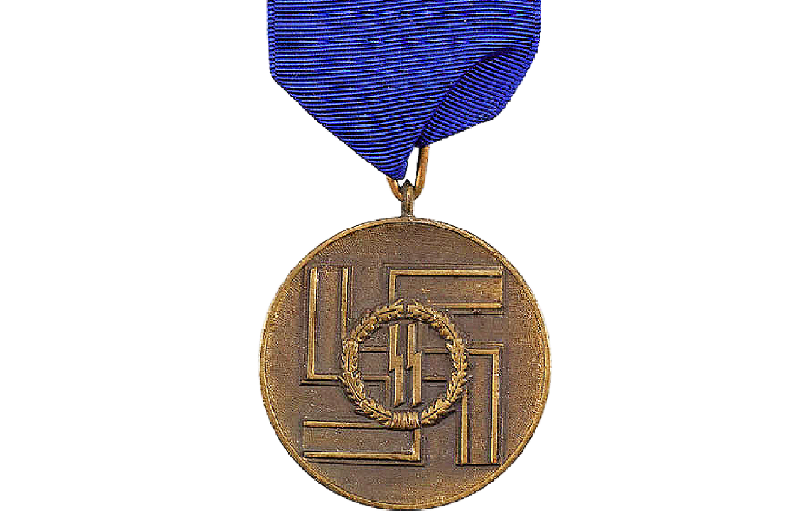 Original WW2 German SS 8 Year Long Service Award with Blue Cornflower ...