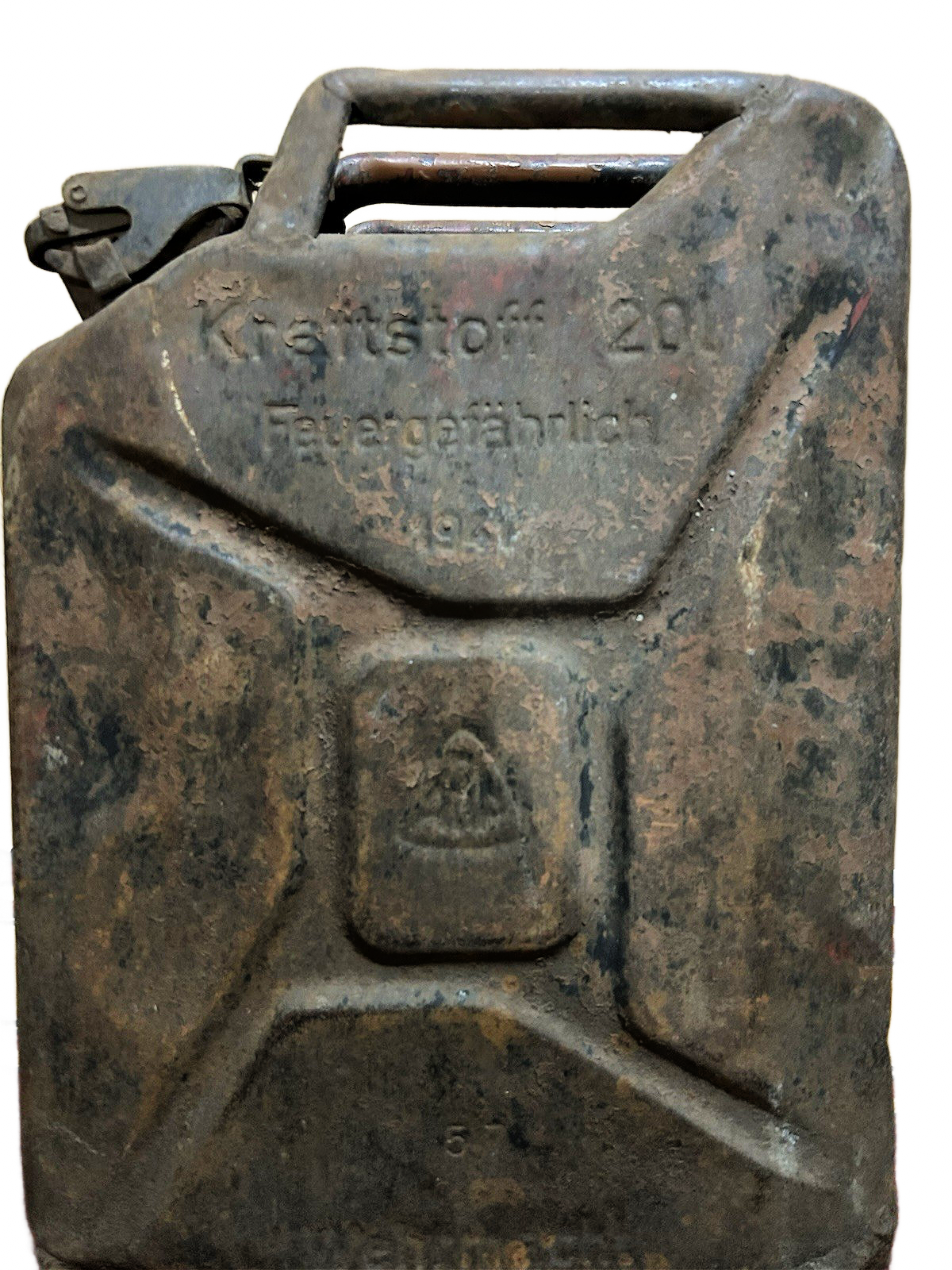 WW2 Original German Wehrmacht Tank Canister 20 Liters Petrol Jerry Can ...