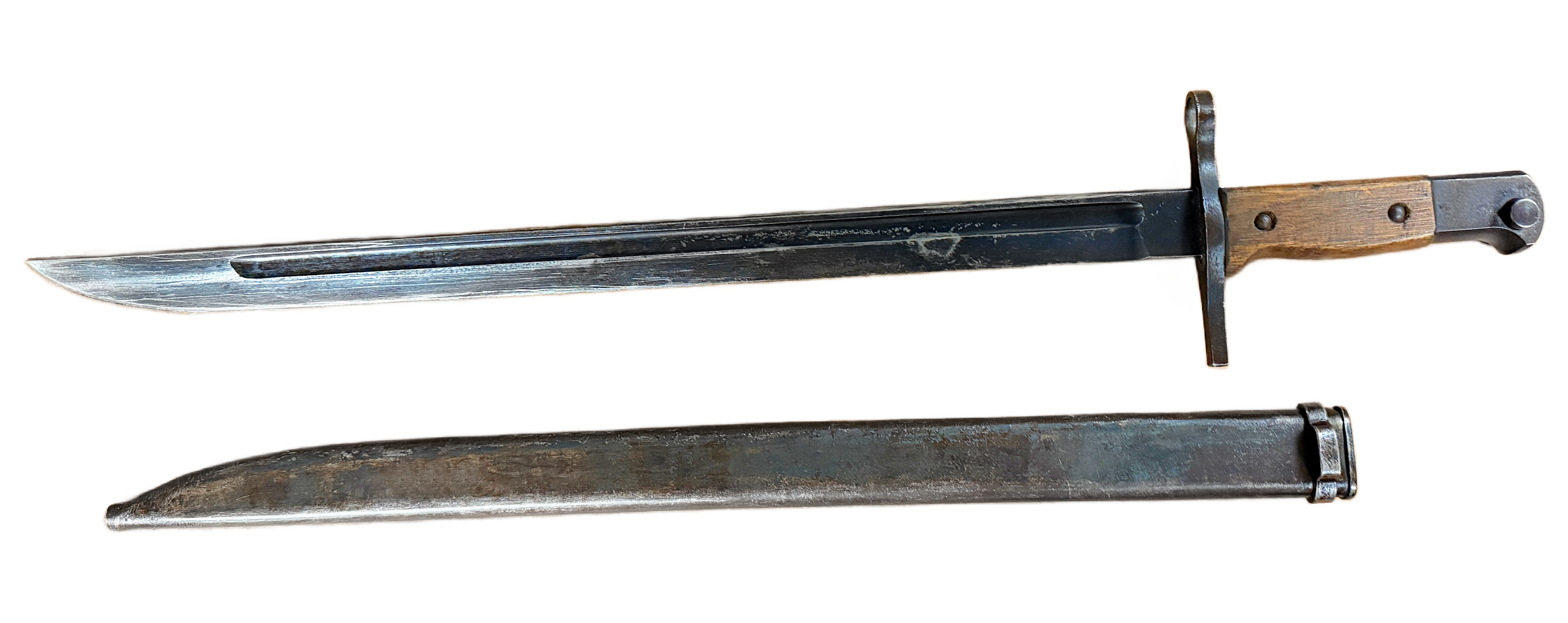 WW2 Original Japanese Type 30 Bayonet Scabbard Matsushita Kinzoku Kk ...