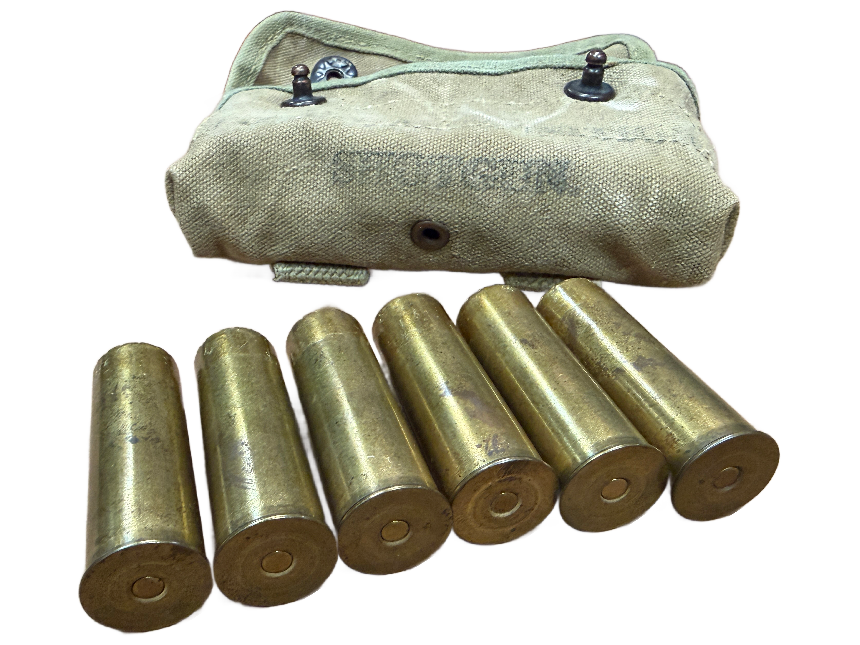 WW2 US Army Atlas A Wning 1943 Shotgun Ammo Pouch with 6 Original Live ...