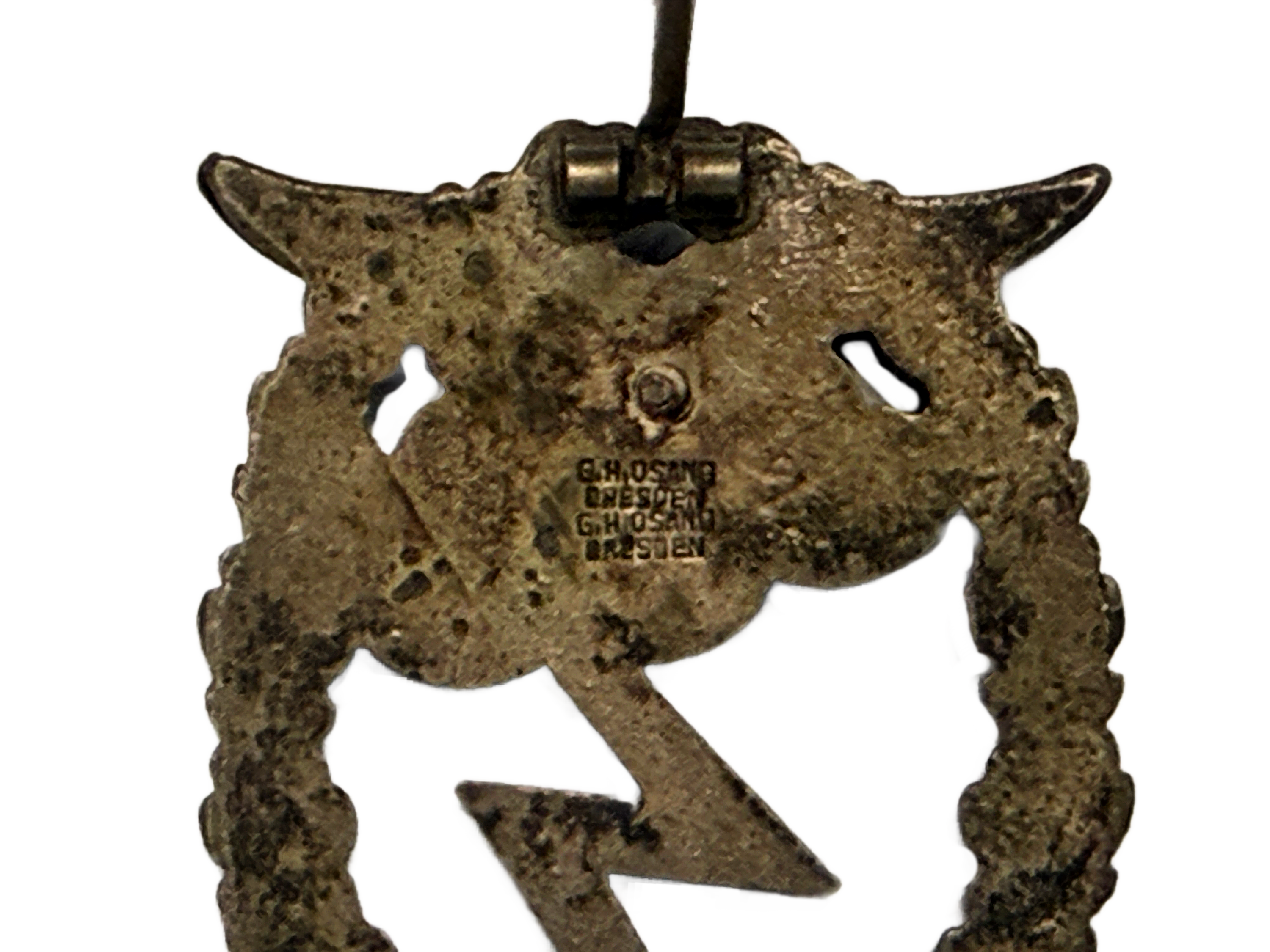 Original WW2 German Luftwaffe Ground Assault Badge By G.H. Osang in ...