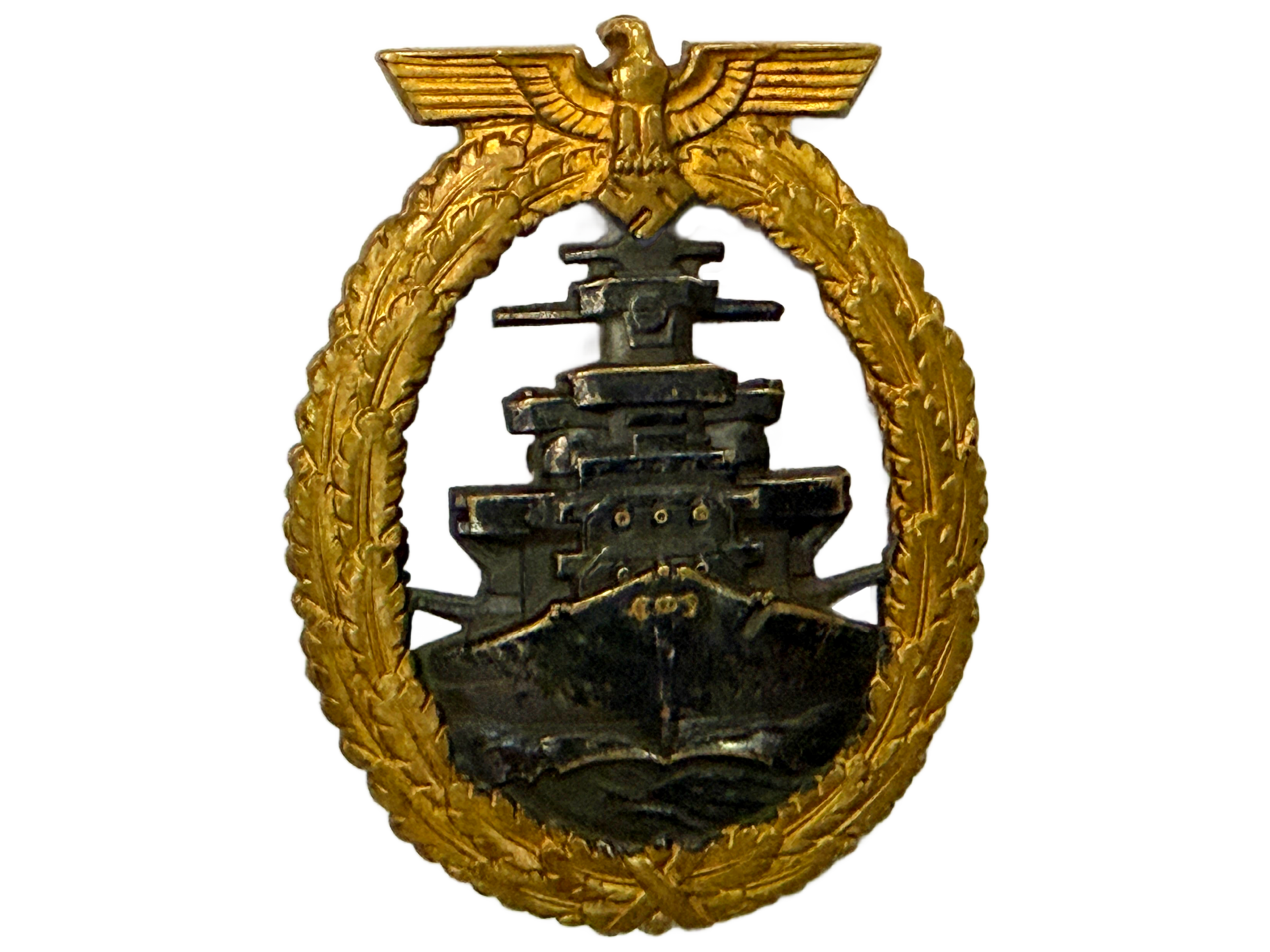 Original WW2 German Kreigsmarine High Seas Fleet Badge By Schwerin ...
