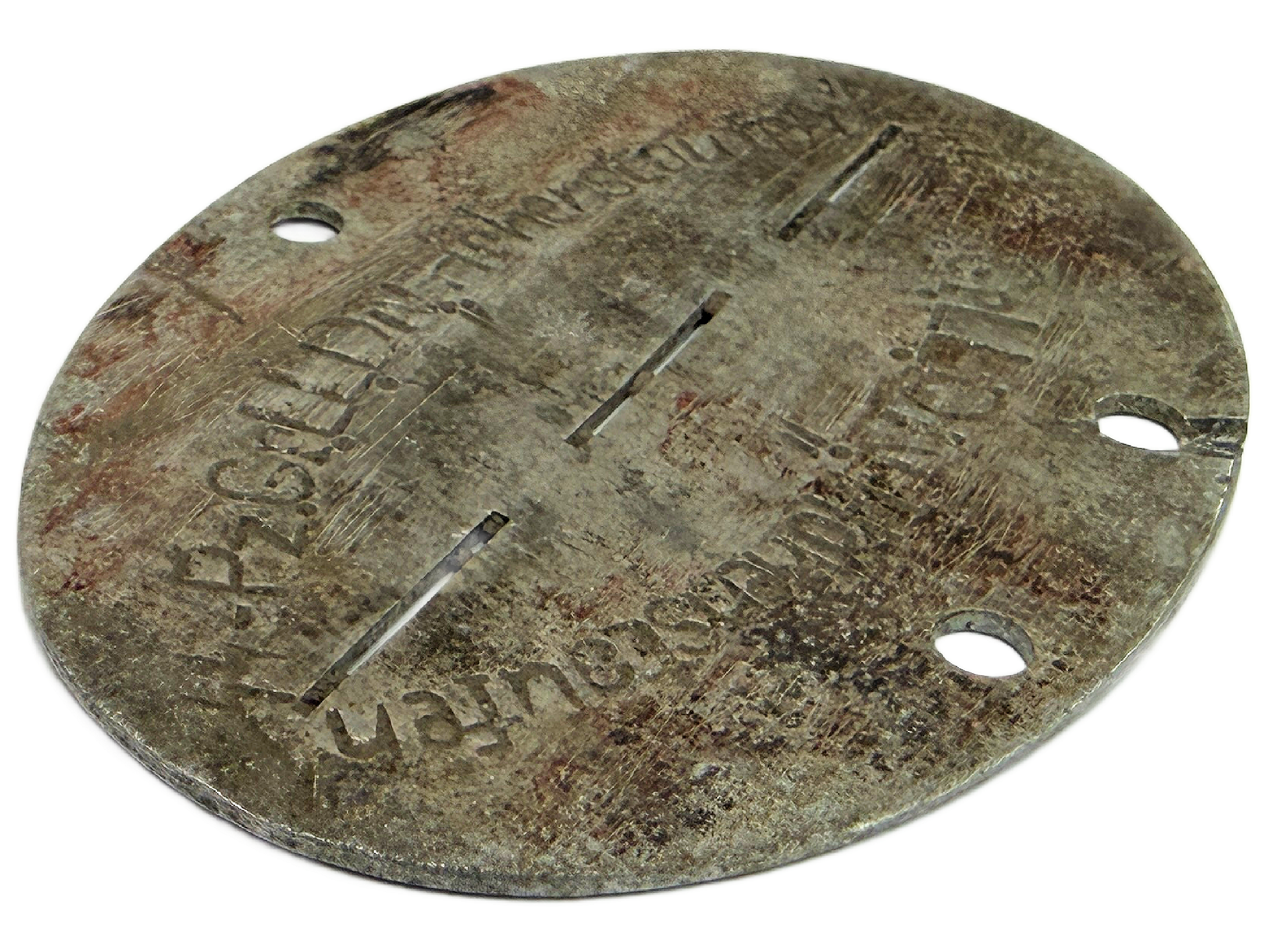 Original German 9th SS Panzer Division Hohenstaufen Identification Tag ...