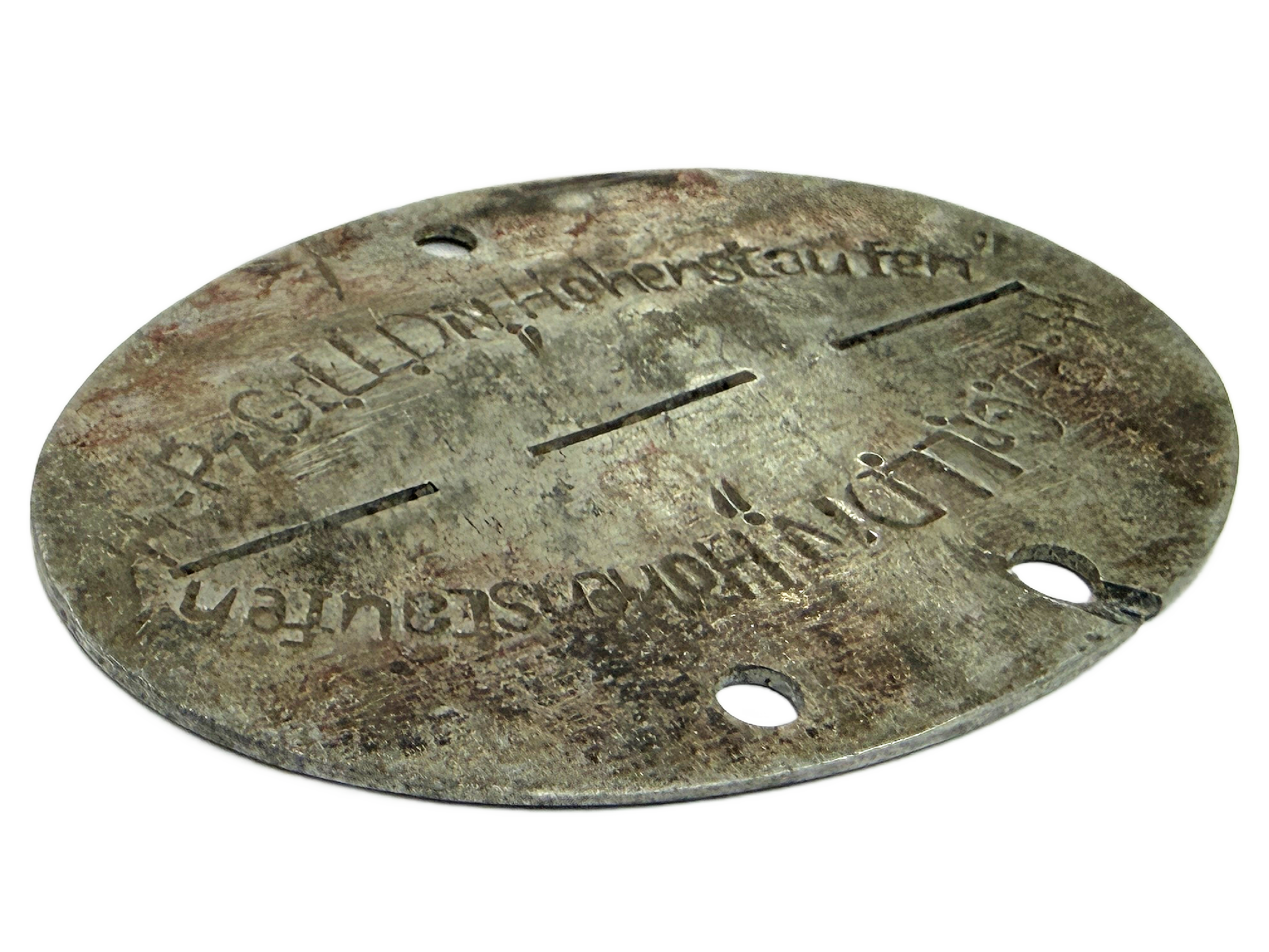 Original German 9th SS Panzer Division Hohenstaufen Identification Tag ...