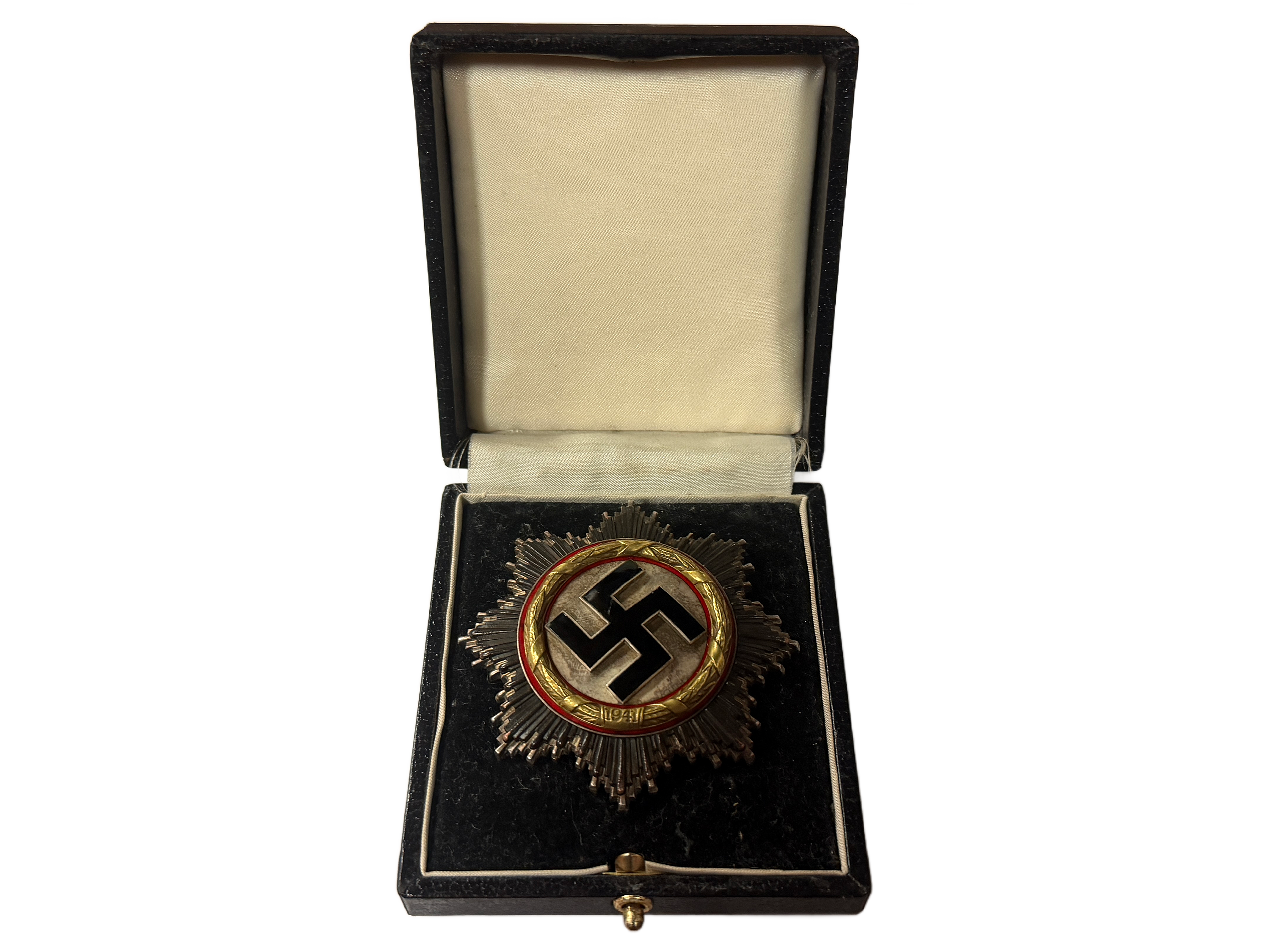 WW2 Original German Cross (Deutsches Kreuz) in Gold Award Metal Badge ...