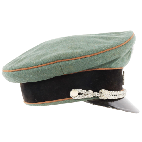 WW2 German SS-Totenkopfverbände Concentration Camp Officer Visor Cap ...