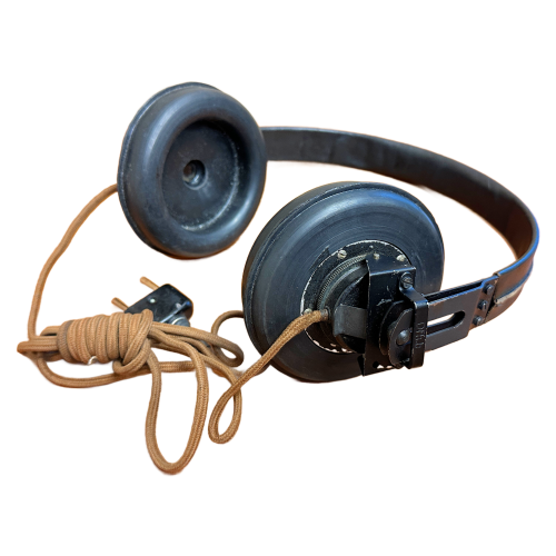 WW2 Original German Panzer Armored Vehicle Model “B” Headphones With ...