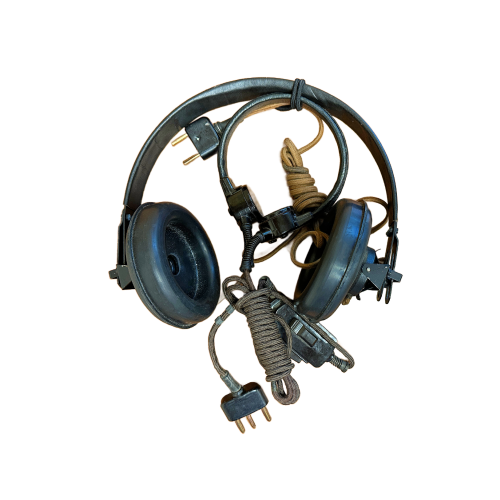WW2 Original German Panzer Armored Vehicle Model “B” Headphones With ...